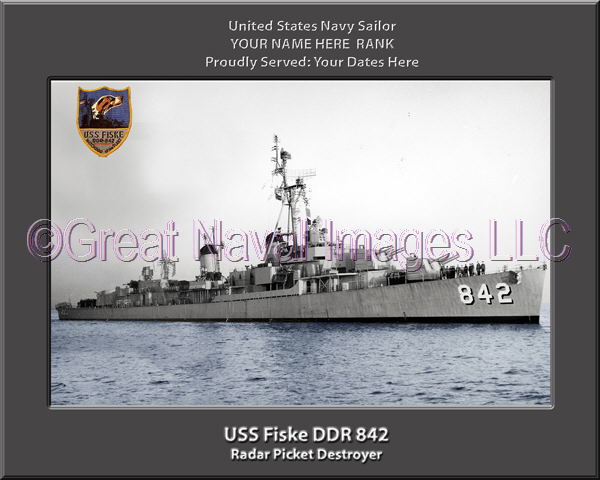 USS Fiske DDR 842 : Personalized Navy Ship Photo ⋆ Great Naval Images LLC