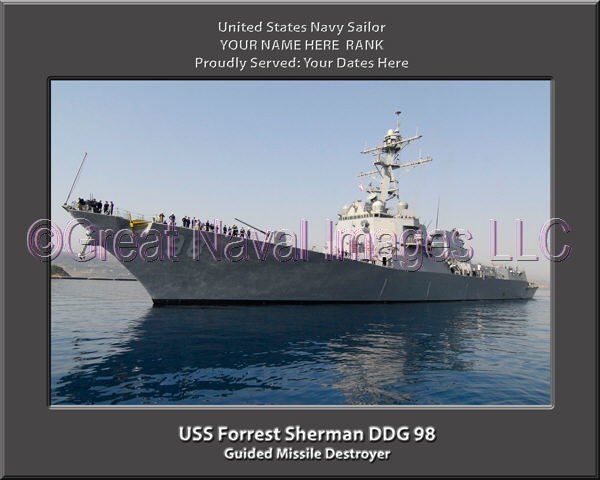 USS Forrest Sherman DDG 98 : Personalized Ship Photo ⋆ Great Naval ...