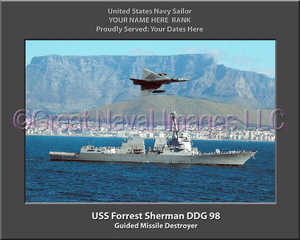 USS Forrest Sherman DDG 98 : Personalized Ship Photo 2 ⋆ Great Naval ...