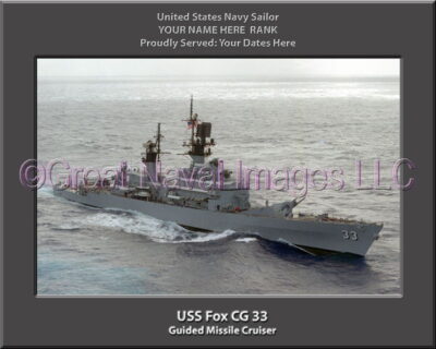 USS Fox CG 33 : Personalized Navy Ship Photo ⋆ Great Naval Images LLC