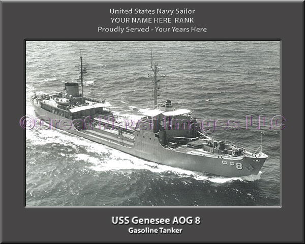 USS Genesee AOG 8 : Personalized Navy Ship Photo ⋆ Great Naval Images LLC.