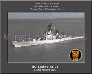 USS Gridley DLG 21 : Personalized Navy Ship Photo ⋆ Great Naval Images LLC.