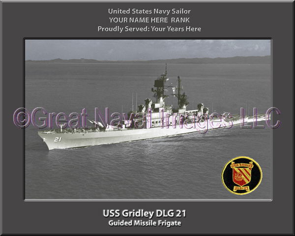 USS Gridley DLG 21 : Personalized Navy Ship Photo ⋆ Great Naval Images LLC