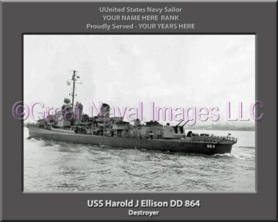 USS Harold J Ellison DD 864 : Personalized Navy Ship Photo ⋆ Great ...