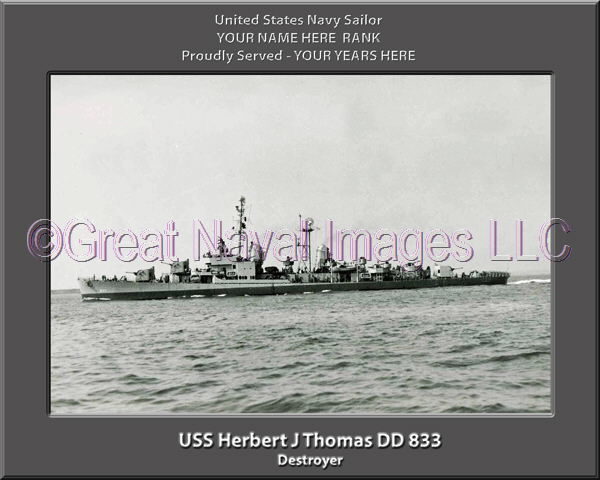 USS Herbert J Thomas DD 833 : Personalized Navy Ship Photo ⋆ Great ...