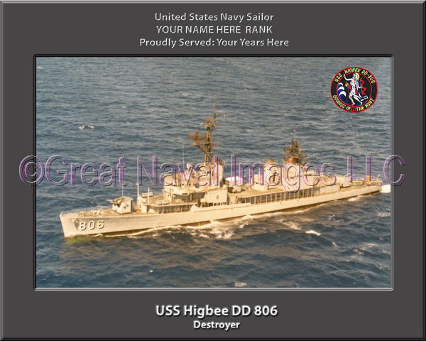USS Higbee DD 806 : Personalized Navy Ship Photo ⋆ US Navy Veteran Memories