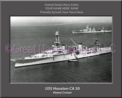 USS Houston CA 30 : Personalized Navy Ship Photo ⋆ Great Naval Images LLC