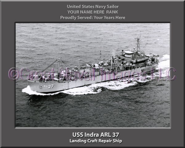 USS Indra ARL 37 : Personalized Navy Ship Photo ⋆ Great Naval Images LLC.