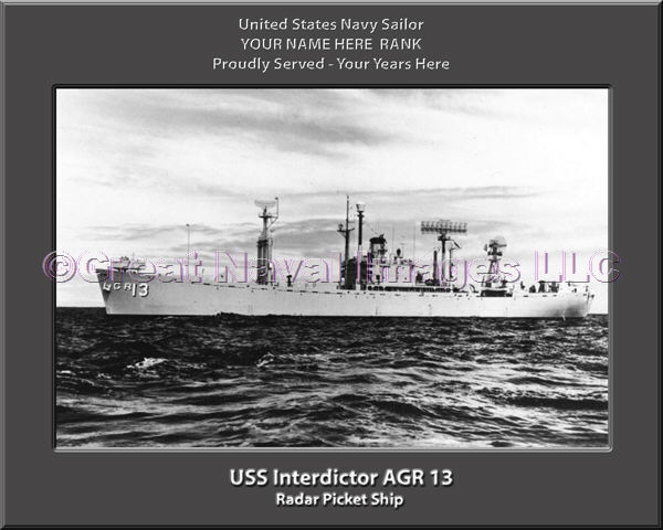 USS Interdictor AGR 13 : Personalized Navy Ship Photo ⋆ Great Naval ...