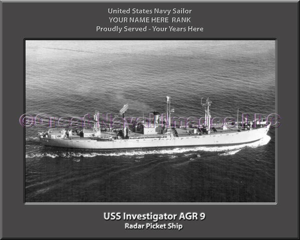 USS Investigator AGR 9 : Personalized Navy Ship Photo ⋆ Great Naval ...