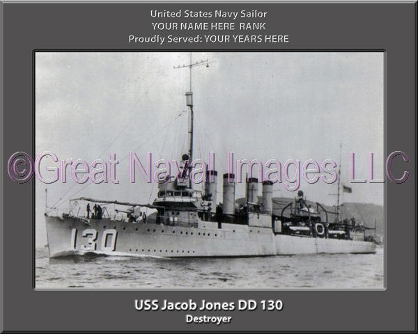 USS Jacob Jones DD 130 : Personalized Navy Ship Photo ⋆ Great Naval ...