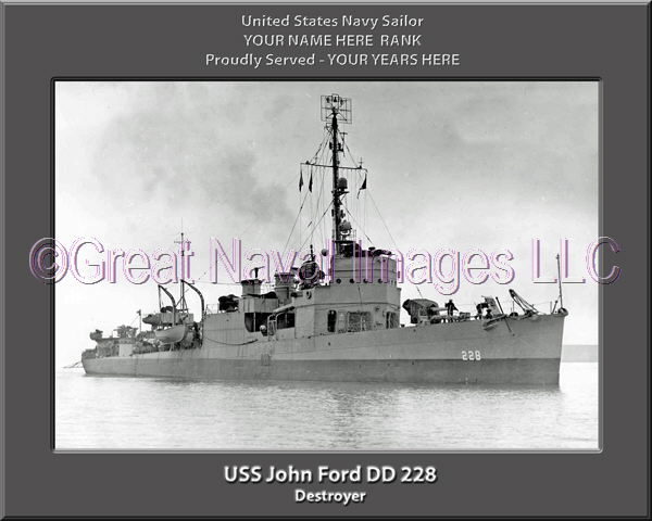 USS John Ford DD 228 : Personalized Navy Ship Photo ⋆ Great Naval ...