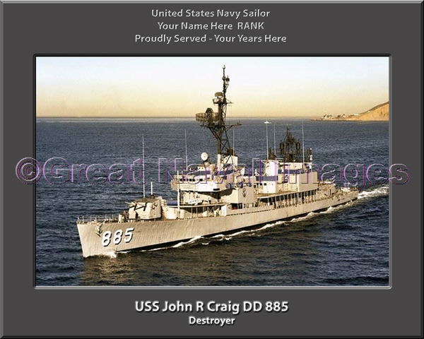 USS John R Craig DD 885 : Personalized Navy Ship Photo ⋆ Personalized ...