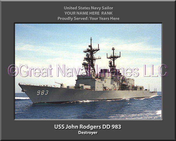 USS John Rodgers DD 983 : Personalized Ship Photo 2 ⋆ Great Naval ...