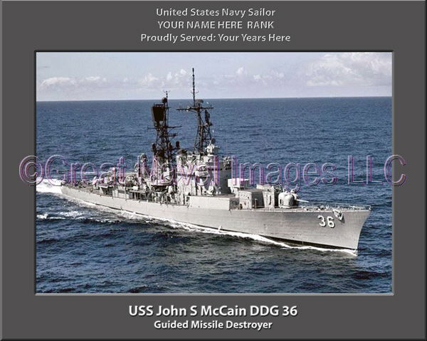 USS John S McCain DDG 36 : Personalized Ship Photo 2 ⋆ Great Naval ...
