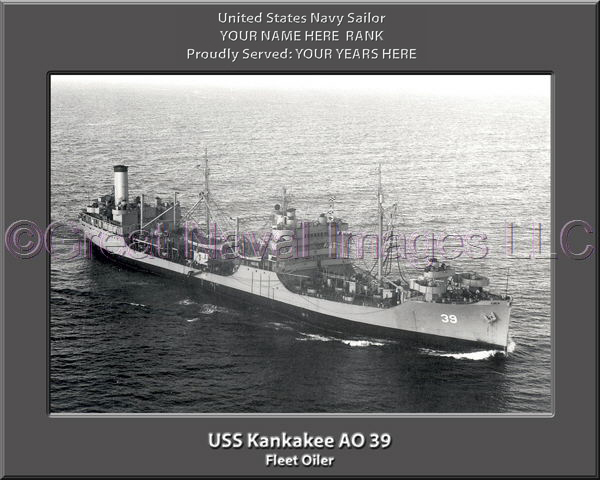 USS Kankakee AO 39 : Personalized Navy Ship Photo ⋆ Great Naval Images LLC