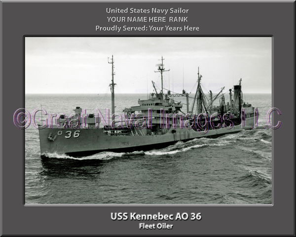 USS Kennebec AO 36 : Personalized Navy Ship Photo ⋆ Great Naval Images LLC