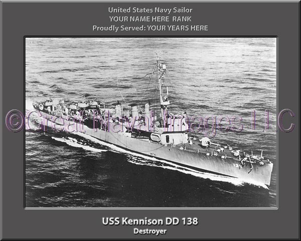 USS Kennison DD 138 : Personalized Navy Ship Photo ⋆ Great Naval Images LLC