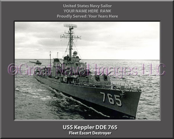 USS Keppler DDE 765 : Personalized Navy Ship Photo 2 ⋆ Great Naval ...