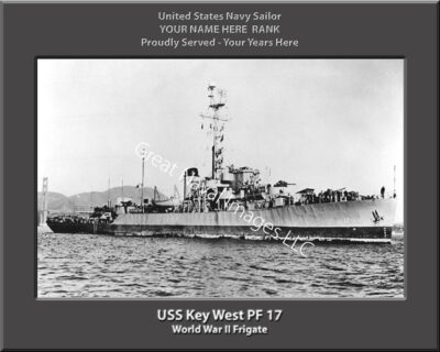 USS Key West PF 17 : Personalized Navy Ship Photo ⋆ Great Naval Images LLC