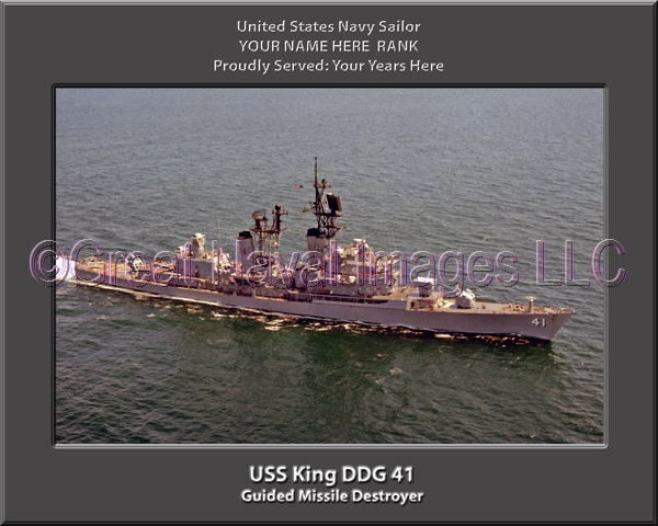 USS King DDG 41 : Personalized Navy Ship Photo ⋆ Great Naval Images LLC