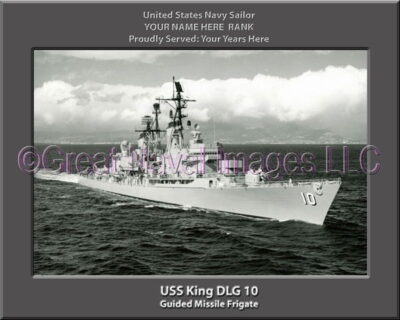 USS King DLG 10 : Personalized Navy Ship Photo ⋆ Great Naval Images LLC
