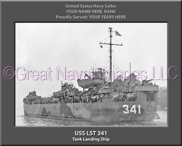 USS LST 341 : Personalized Navy Ship Photo ⋆ Great Naval Images LLC