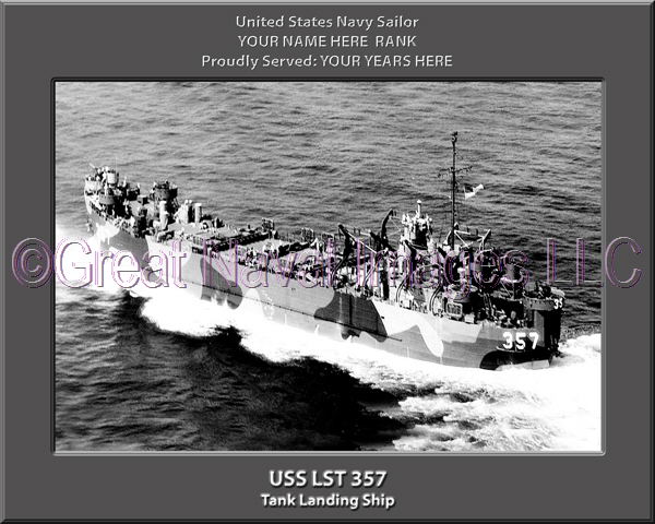 USS LST 357 : Personalized Navy Ship Photo ⋆ Personalized US Navy Ship ...