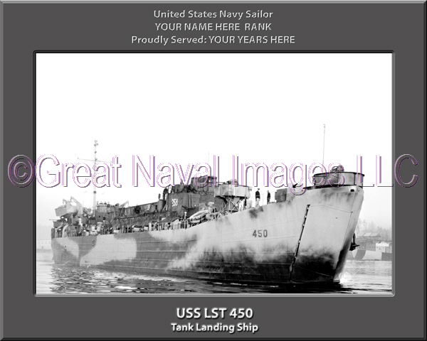 USS LST 450 : Personalized Navy Ship Photo ⋆ Great Naval Images LLC.