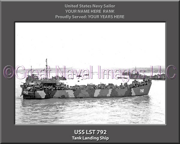USS LST 792 : Personalized Ship Photo ⋆ Personalized US Navy Ship ...