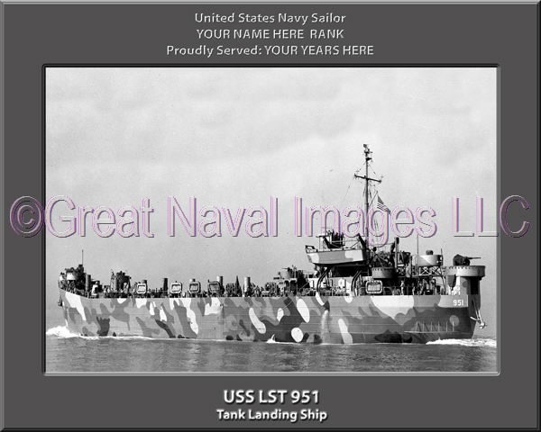 USS LST 951 : Personalized Ship Photo ⋆ Great Naval Images LLC