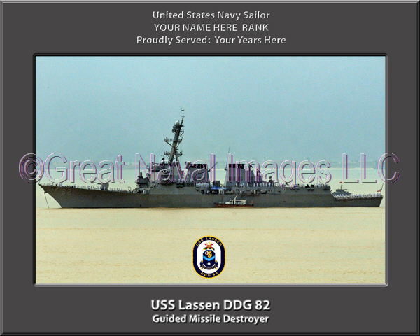 USS Lassen DDG 82 : Personalized Navy Ship Photo ⋆ Great Naval Images LLC