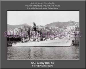 USS Leahy DLG 16 : Personalized Navy Ship Photo ⋆ Great Naval Images LLC