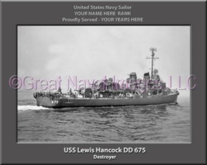 USS Lewis Hancock DD 675 : Personalized Navy Ship Photo ⋆ Great Naval ...