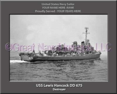 USS Lewis Hancock DD 675 : Personalized Navy Ship Photo ⋆ Great Naval ...