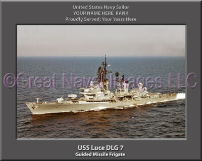 USS Luce DLG 7 : Personalized Navy Ship Photo 2 ⋆ Great Naval Images LLC