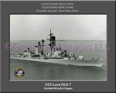 USS Luce DLG 7 : Personalized Navy Ship Photo ⋆ Great Naval Images LLC