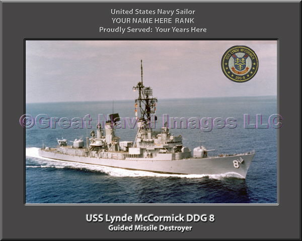 USS Lynde McCormick DDG 8 : Personalized Navy Ship Photo ⋆ Great Naval ...