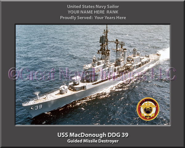 USS MacDonough DDG 39 : Personalized Navy Ship Photo ⋆ Great Naval ...