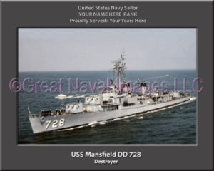 USS Mansfield DD 728 : Personalized Navy Ship Photo ⋆ US Navy Veteran ...