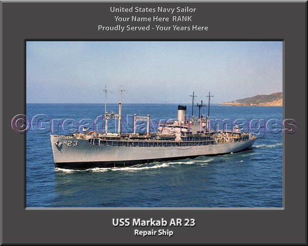 USS Markab AR 23 : Personalized Navy Ship Photo ⋆ Great Naval Images LLC