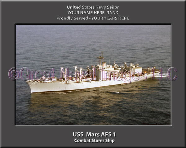 USS Mars AFS 1 : Personalized Navy Ship Photo 2 ⋆ Great Naval Images LLC