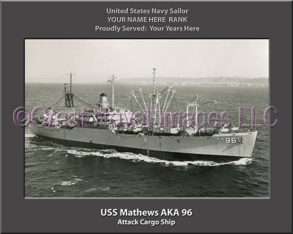 USS Mathews AKA 96 : Personalized Navy Ship Photo ⋆ Great Naval Images LLC
