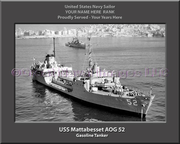 USS Mattabesset AOG 52 : Personalized Navy Ship Photo ⋆ Great Naval ...