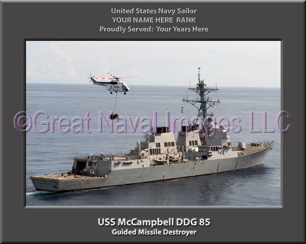 USS McCampbell DDG 85 : Personalized Navy Ship Photo ⋆ Great Naval ...