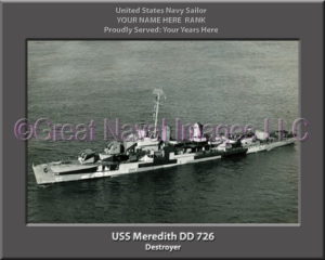 USS Meredith DD 726 : Personalized Navy Ship Photo ⋆ Great Naval Images ...