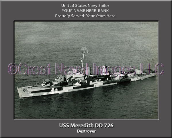 USS Meredith DD 726 : Personalized Navy Ship Photo ⋆ Great Naval Images ...
