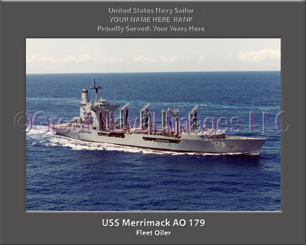 USS Merrimack AO 179 : Personalized Navy Ship Photo ⋆ Great Naval ...