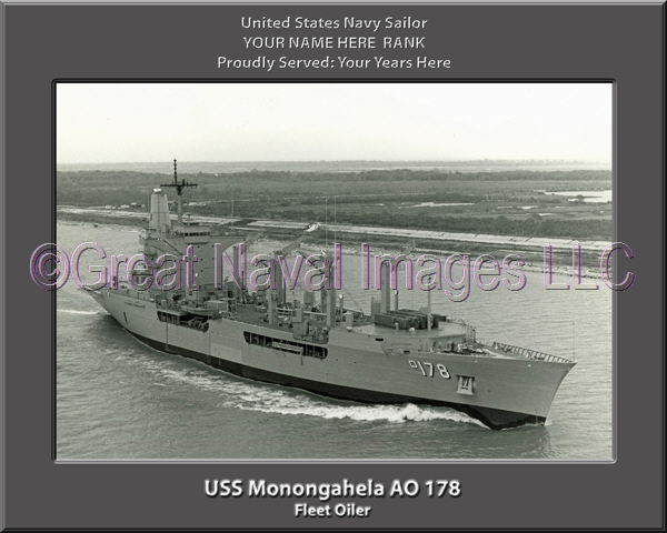 USS Monongahela AO 178 : Personalized Navy Ship Photo ⋆ Great Naval ...