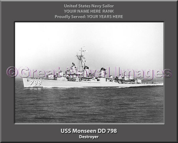 USS Monseen DD 798 : Personalized Navy Ship Photo ⋆ US Navy Veteran ...